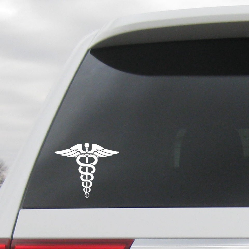 MEDICAL SYMBOL SIGN DECAL MEDICINE DOCTOR NURSE HOSPITAL ON WINDOW ...
