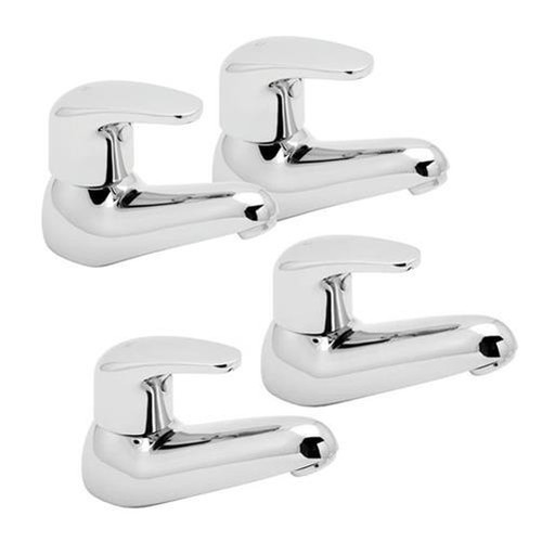 Deva Adore Basin and Bath Taps - Chrome Bathroom Taps 5011632666736 ...