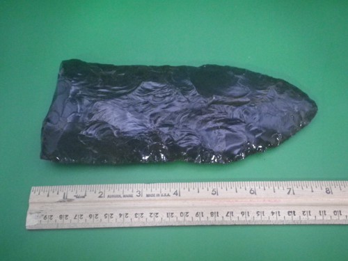 Large Obsidian Spear Point Blade - Unknown if Modern or Native American ...