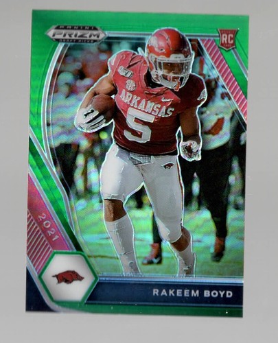 2021 Panini Prizm Draft Picks Collegiate #152 Rakeem Boyd Green Mint | eBay