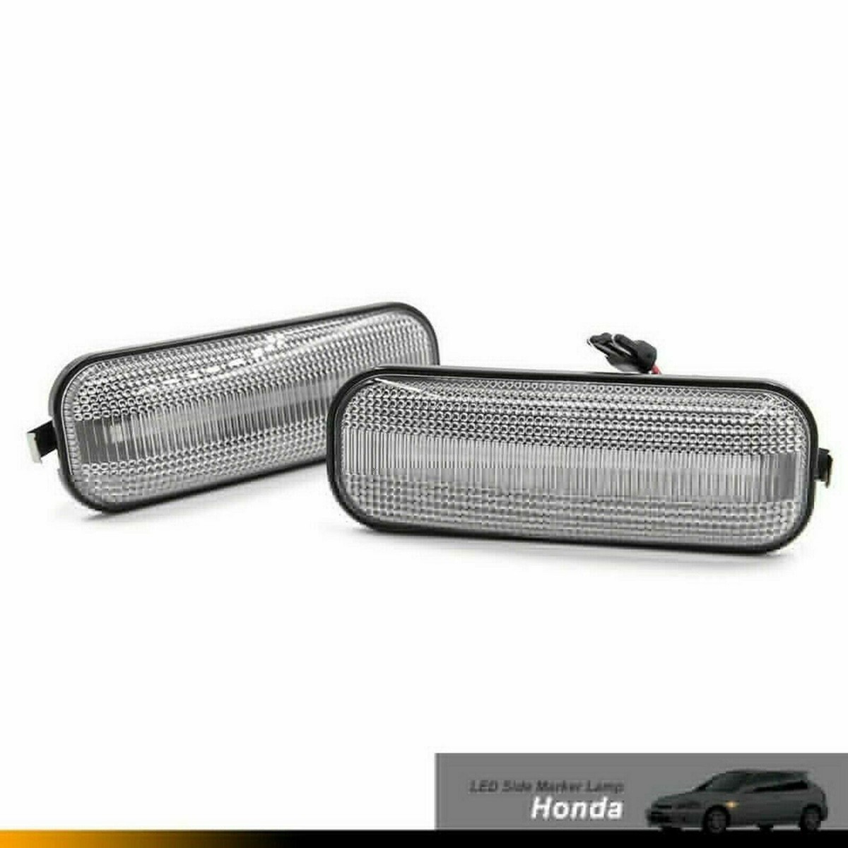 Side Marker Lights For Honda Pilot JDM Amber Black Side Marker Lights ...