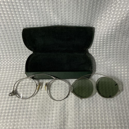 RARE 1800s Oxford Victorian 14k White Gold GF Hand Etched Optical Eye ...