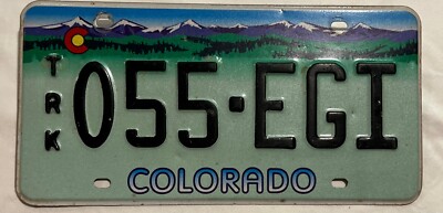 LICENSE PLATES COLORADO 546 TRUCK 055 EGI | eBay