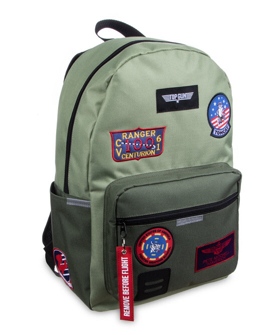 New Top Gun Movie Maverick Backpack Patches Olive Green Tom Kids - No ...