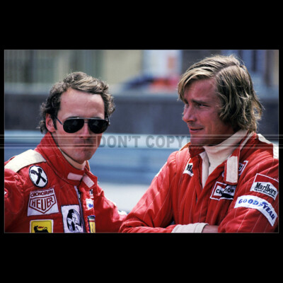 Photo A.014345 NIKI LAUDA & JAMES HUNT PILOTES GP F1 GRAND PRIX | eBay