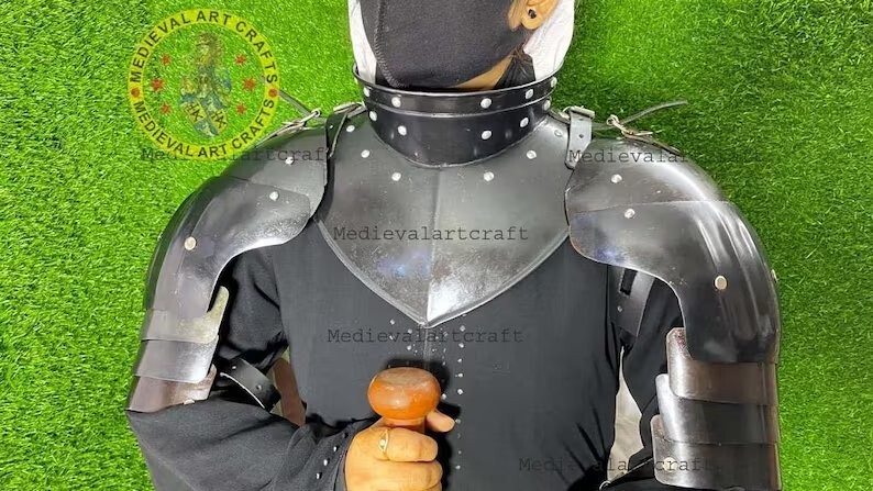 Knight Brave Female Armor Gorged Pouldron Armor Cosplay Sca Larp Armor ...