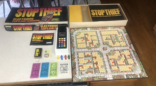 Vintage Stop Thief Electronic Cops And Robbers Board Game 1979 Parker ...