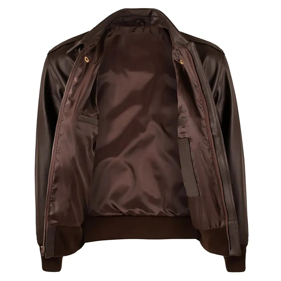 Iconic A2 Pilot Air Force Flight Bomber Jackte Lambskin premium quality ...