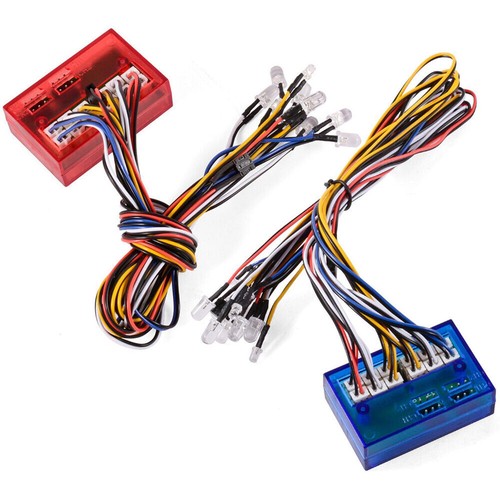 4.8~6V 1/10 1/8 RC Car Universal Multi-Mode Remote Control 12 LED Light ...