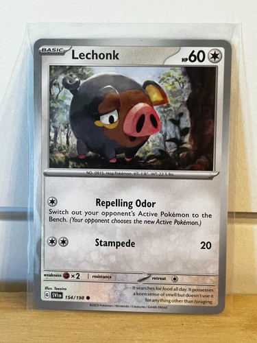 Lechonk 154/198 SV1 Scarlet & Violet Base Pokemon TCG Card Mint ...