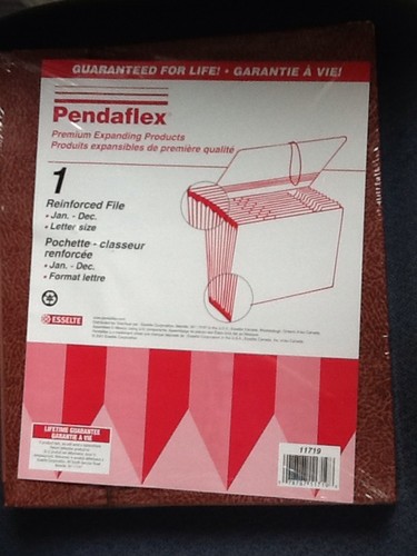 Pendaflex File Sorter New January - December Redwell File Jacket Letter ...