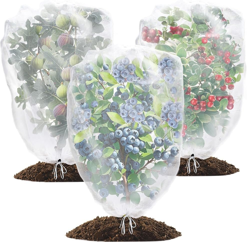 3 Packs Blueberry Bushes Netting Cover with Drawstring, 3.3Ft X 2.6Ft ...