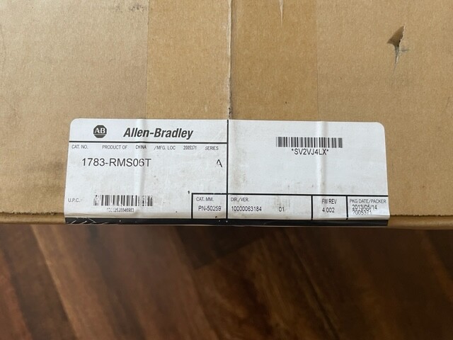 Allen Bradley 1783-RMS06T SER. A Stratix 8300 EtherNet/IP Switch ...