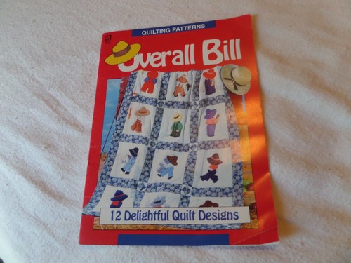 12 Overall Bill applique Quilt Designs booklet 1991 | eBay
