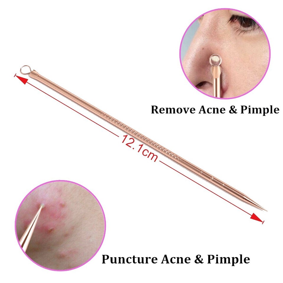 BLACKHEAD ACNE POPPER SPOT PIMPLE COMEDONE WHITEHEAD REMOVER EXTRACTOR ...