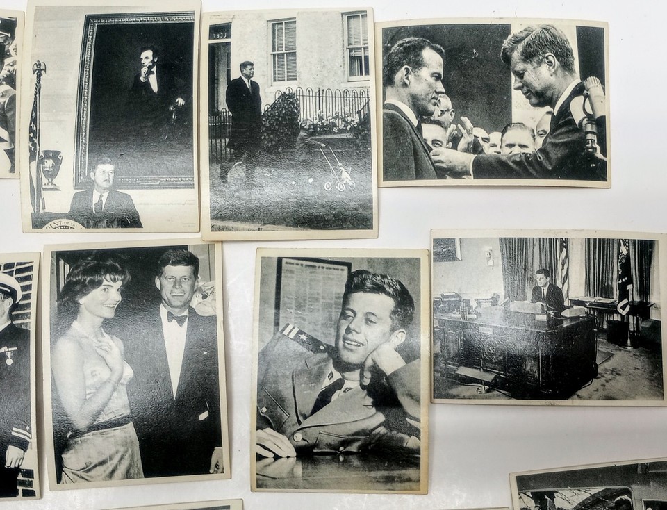 1964 JFK Vintage Topps John F Kennedy Jackie Trading Cards 72 of 77 US ...