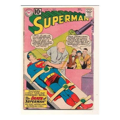 Superman #149 - 1939 series DC comics VG minus Full description below ...