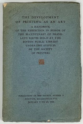 Exhibition Catalogue / DEVELOPMENT Of PRINTING AS AN ART Handbook 1st ...