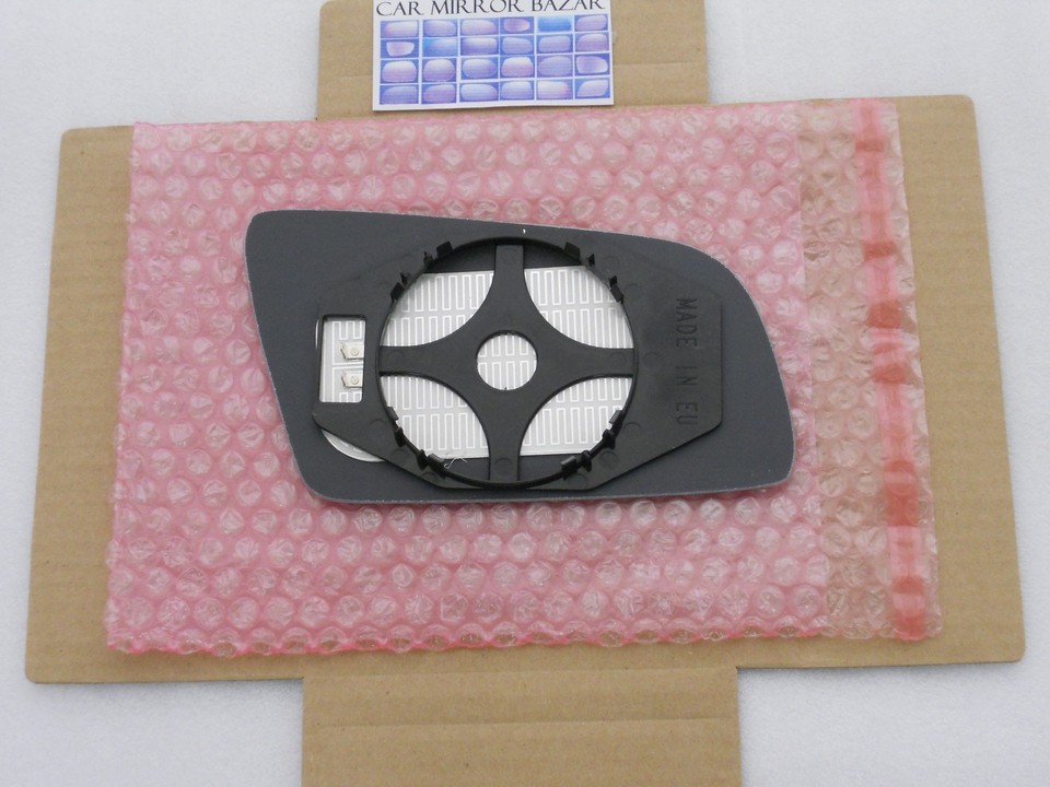 578LFH HEATED FLAT Non-Blue Mirror Glass FOR 04-09 BMW E60 E61 E63 E64 ...