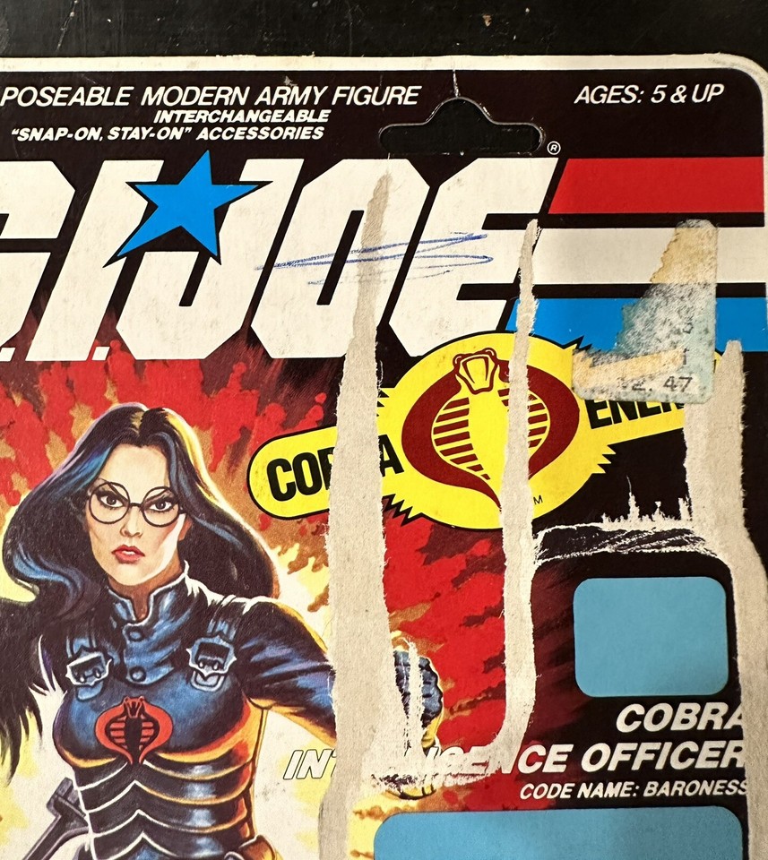 Vintage GI Joe ARAH Baroness Full Card Back File Card | eBay