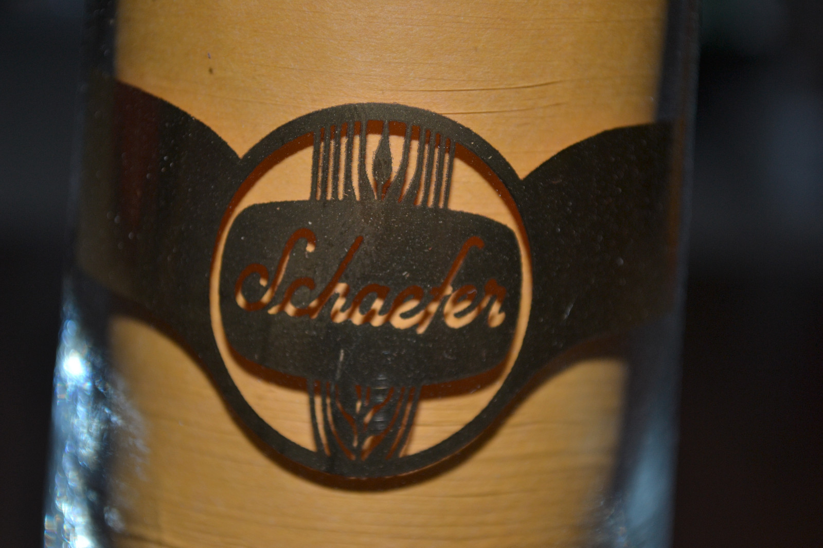 F.M Schaefer Brewing Co. Gold Emblem Stemmed Glass | eBay