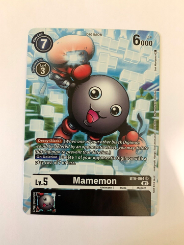 Mamemon (25th Special Memorial Pack) Digimon Card Game Xros Encounter ...