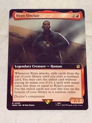 Magic the Gathering DOCTOR WHO RYAN SINCLAIR Extended Art Rare Card #390 | eBay