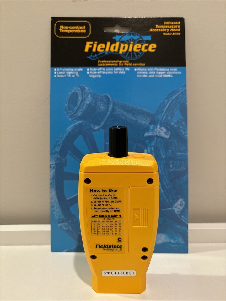 Fieldpiece Model ARH4 Digital Sling Psychrometer Accessory Head EUC! | eBay