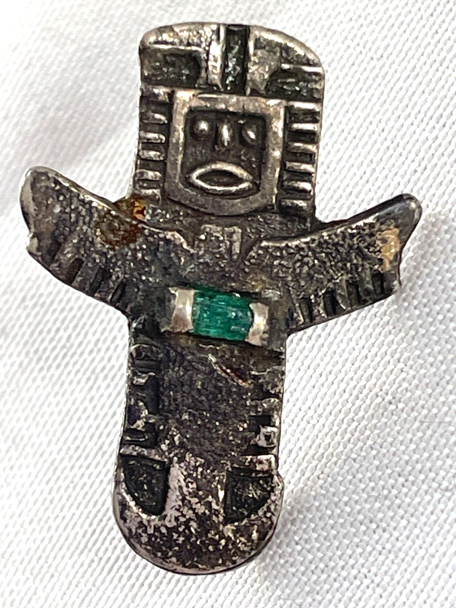 Ancient Aliens Lapel Pins Pre Columbian 24k Gold Plated Lapel Pin