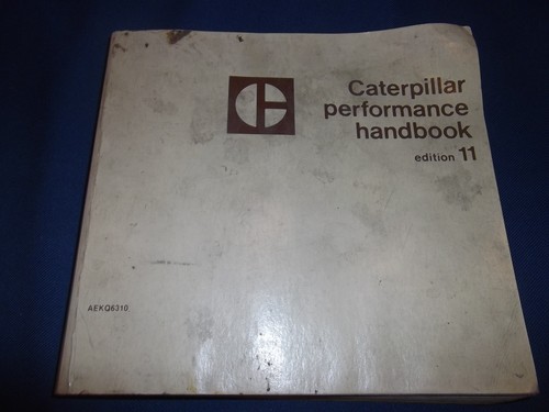 Cat Caterpillar Performance Handbook 11 Manuel 1980 | eBay