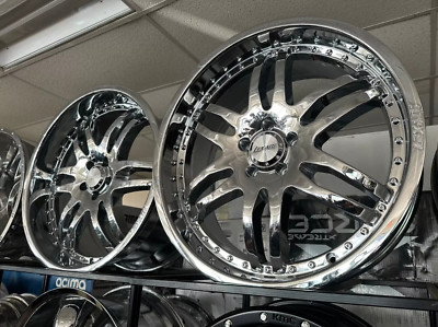 21x9 _ 21x10 Custom LEXANI Wheels / Rims 21 inch Staggered 5X112 Chrome ...