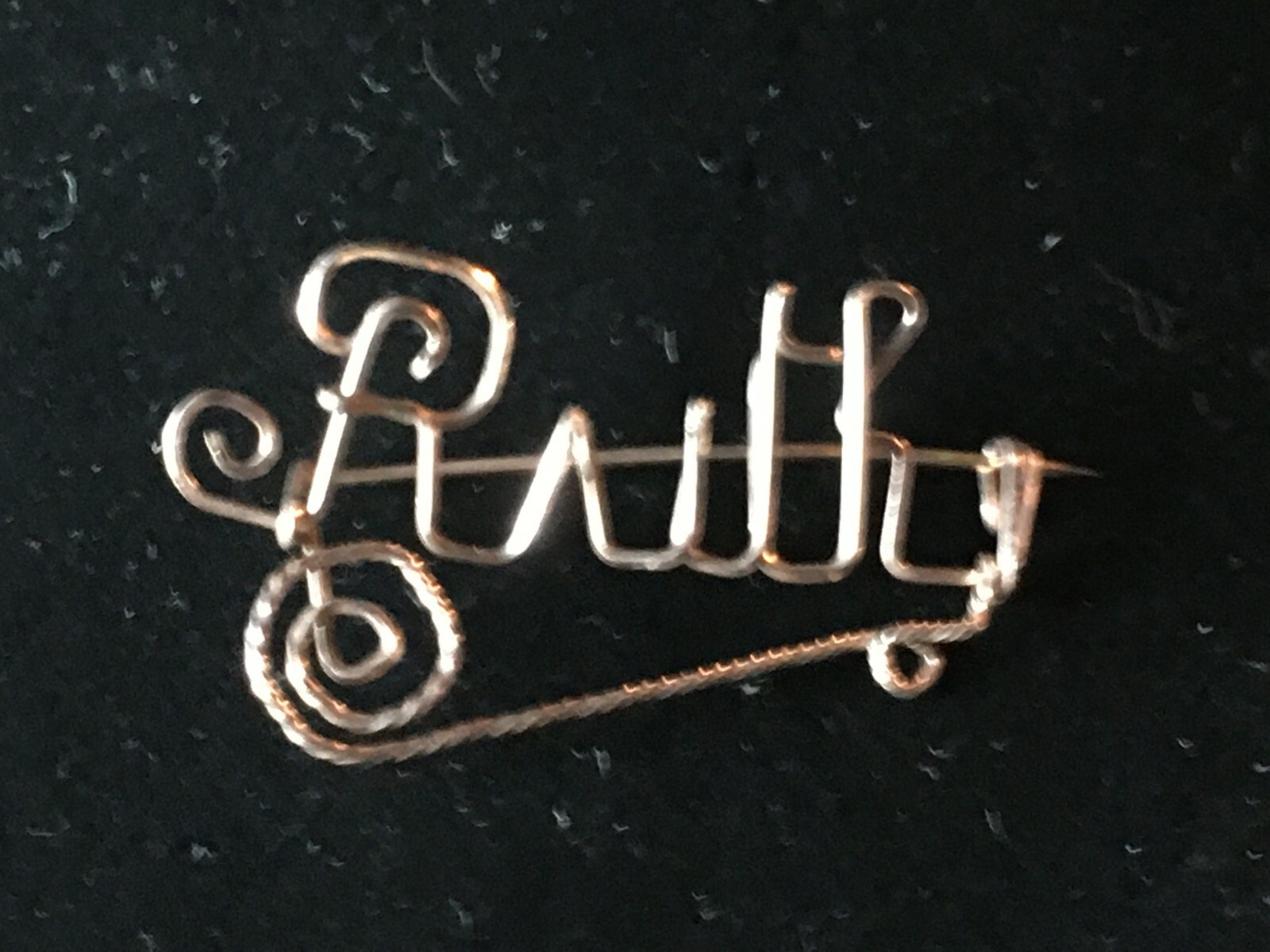 Vintage Monogram Name RUTH Open Work Scripted Brooch … - Gem