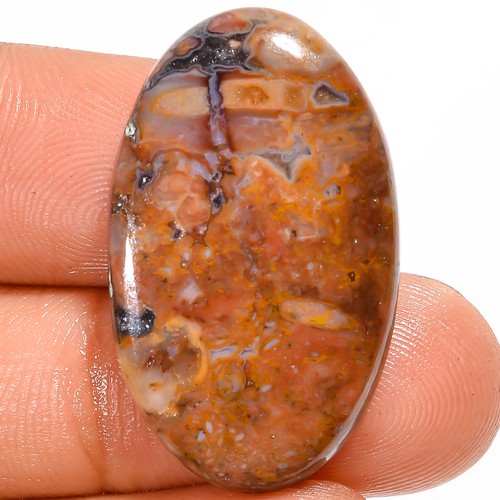 Natural Palm Root Agate Oval Shape Cabochon Loose Gemstone 21 Ct ...