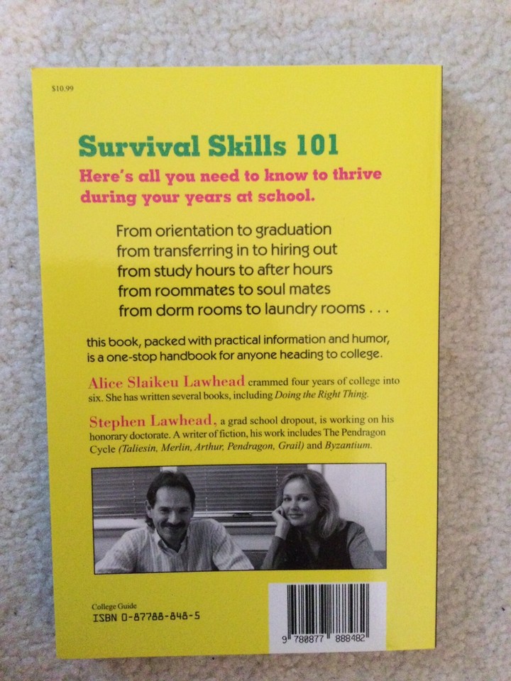 The Total Guide to College Life by Alice Slaikeu Lawhead& Stephen ...