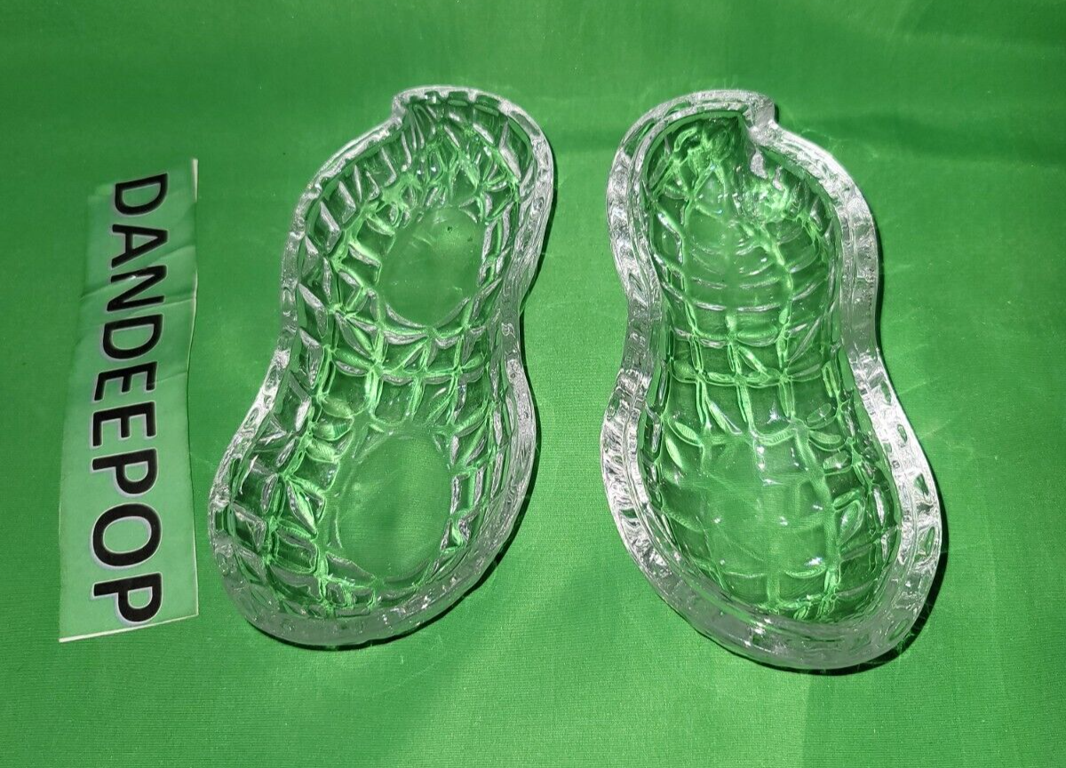 Vintage 3D Crystal Covered Peanut Container Serenade Candy Dish ...