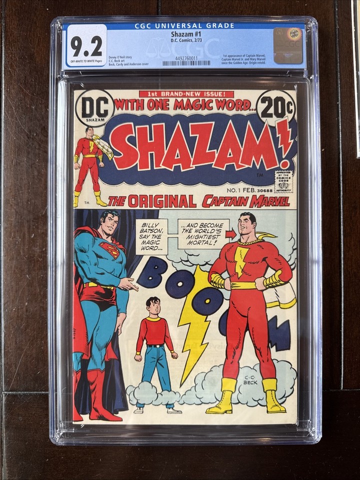 Shazam #1 CGC 9.2 1st Captain Marvel since Golden Age DC Comics 1973 | eBay