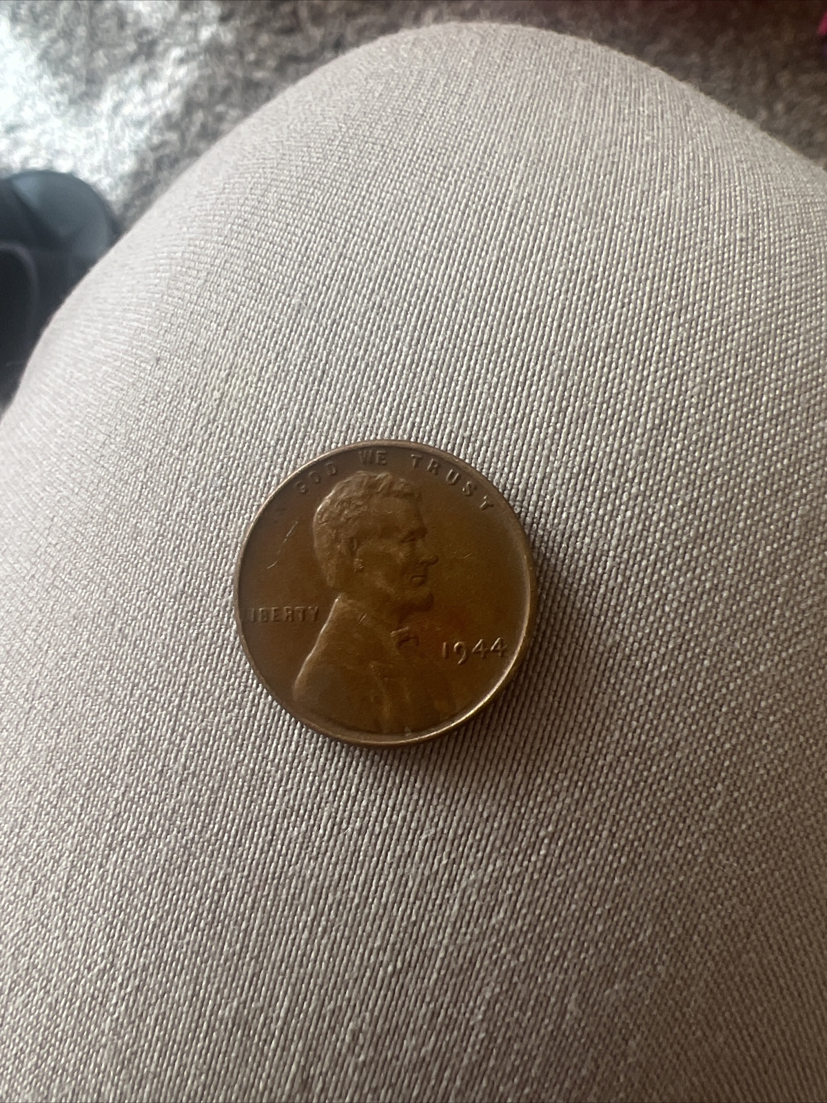 RARE 1944 Wheat Penny Error No Mint Mark “L” in Liberty Rim Error Cent ...