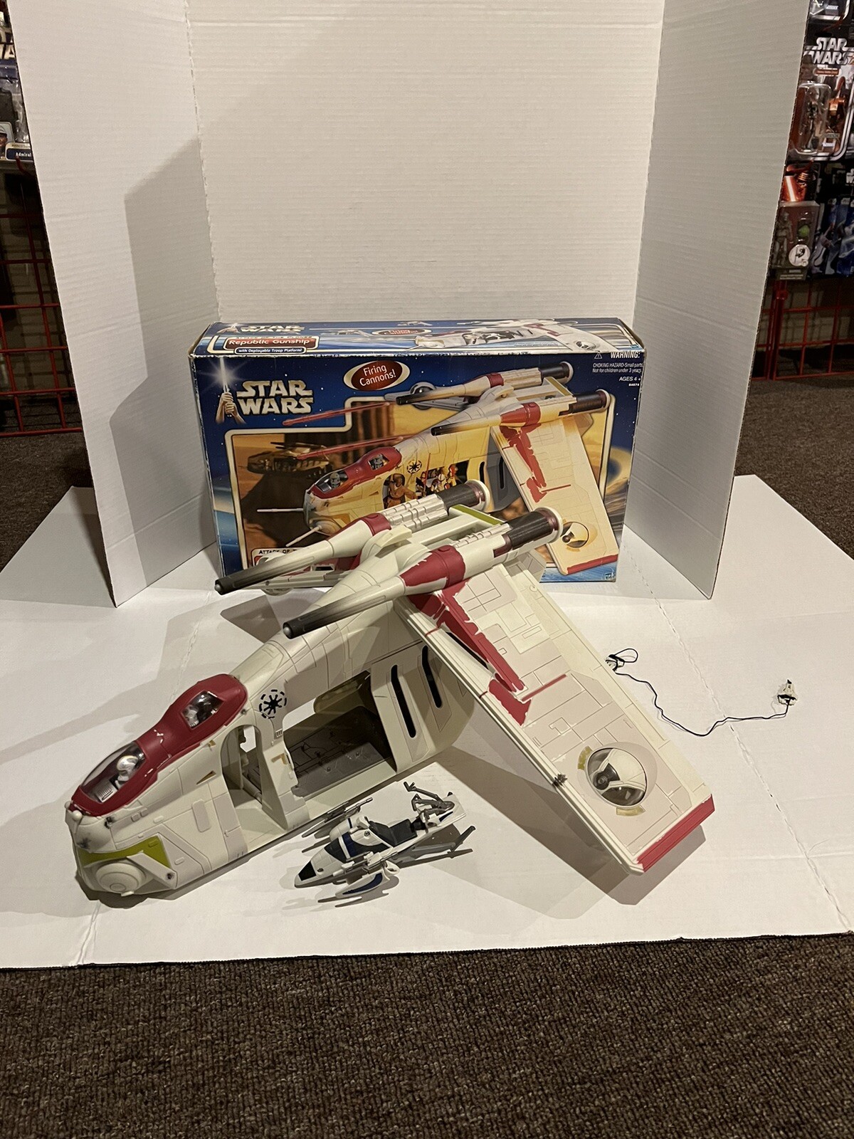 Republic Gunship Star Wars Attack of The Clones 2002 Hasbro AOTC ...