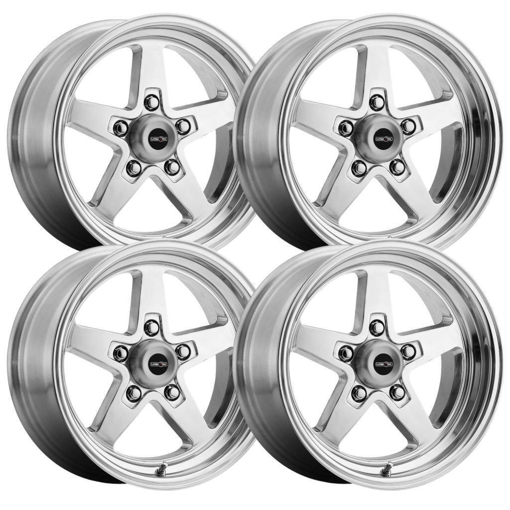 (Set-4) Vision 571 Sport Star 17x4.5 5x115 -24mm Polished Wheels Rims ...