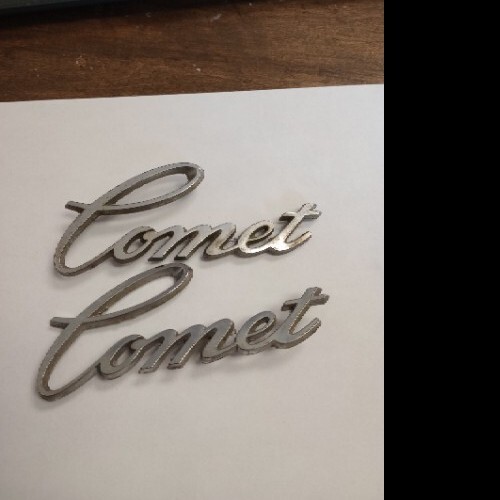 VINTAGE 1971 1972 1973 MERCURY COMET FENDER EMBLEM SET D14B-16098-A | eBay