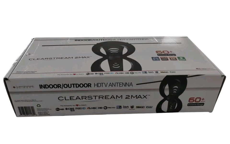 Antenna Direct ClearStream 2MAX Indoor/Outdoor HDTV Antenna C2MVJ 60 ...