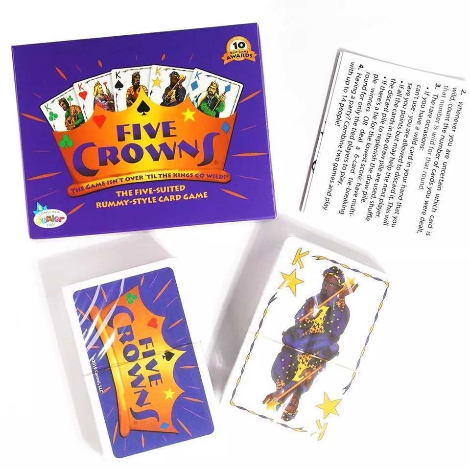 Five Crowns Card Game 5 Suites Classic Original Family Party Rummy ...