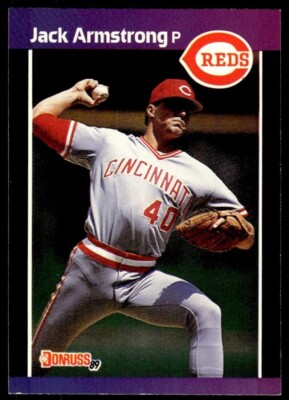 1989 Donruss #493 Jack Armstrong Pitcher Rookie Cincinnati Reds FREE ...