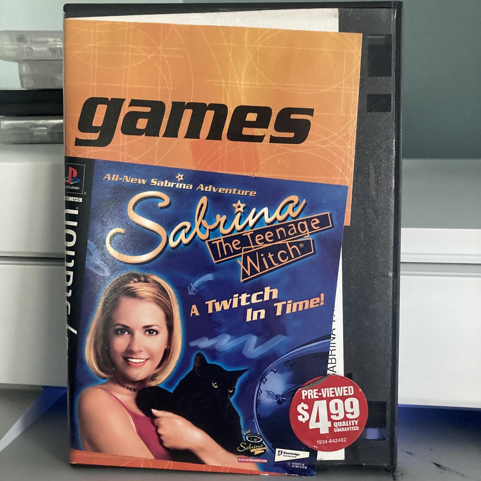 Sabrina: The Teenage Witch A Twitch in Time Sony PlayStation 1 2001 ...