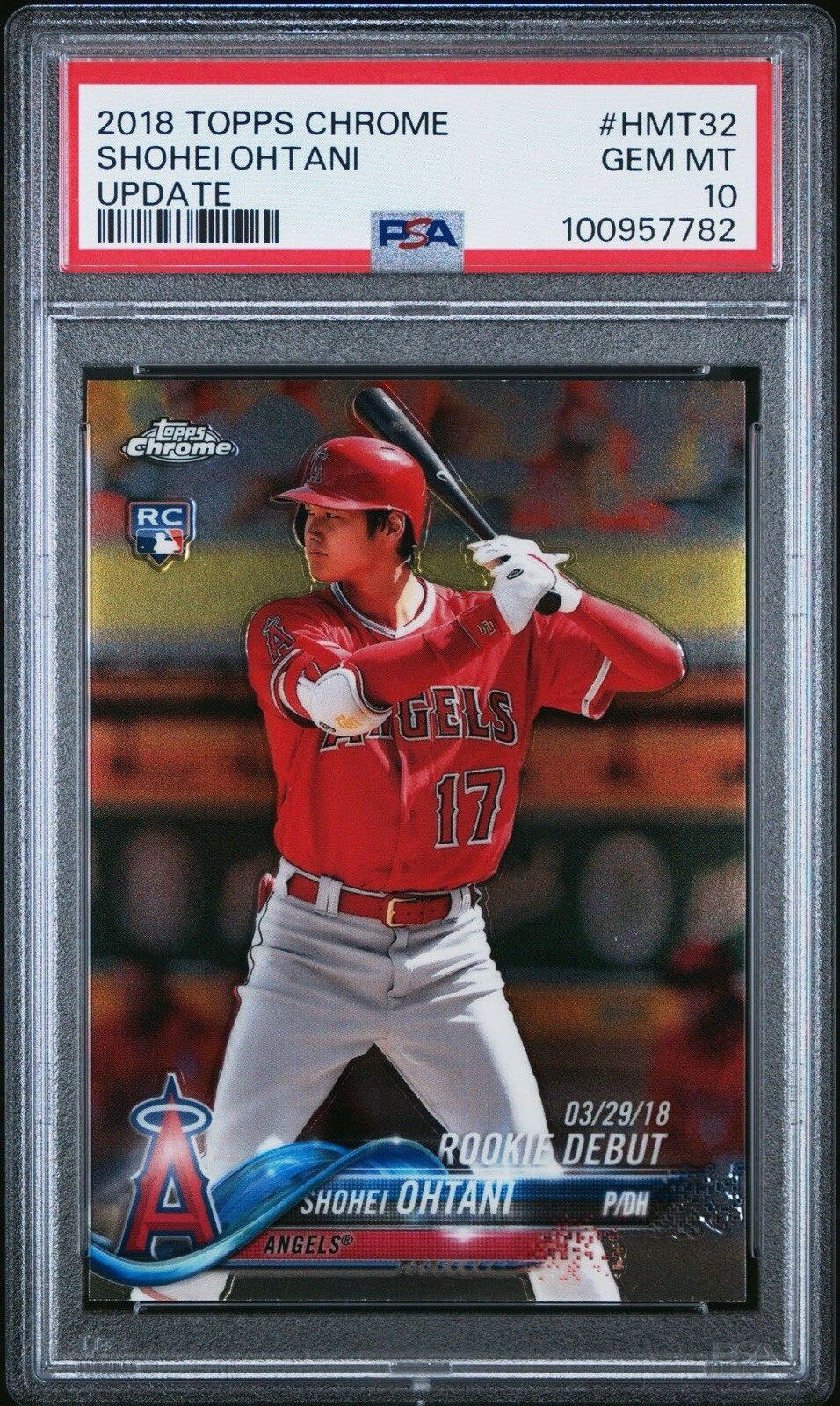 2018 Topps Chrome Update Shohei Ohtani Rookie #HMT32 PSA 10 | eBay