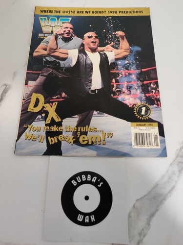 WWF Magazine January 1998 - DX HHH Shawn Michaels Bret LOD Poster WWE ...