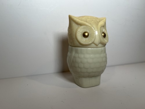 VTG Avon Owl Perfume Milk Glass Cream Sachet Bottle Moonwind Jar | eBay