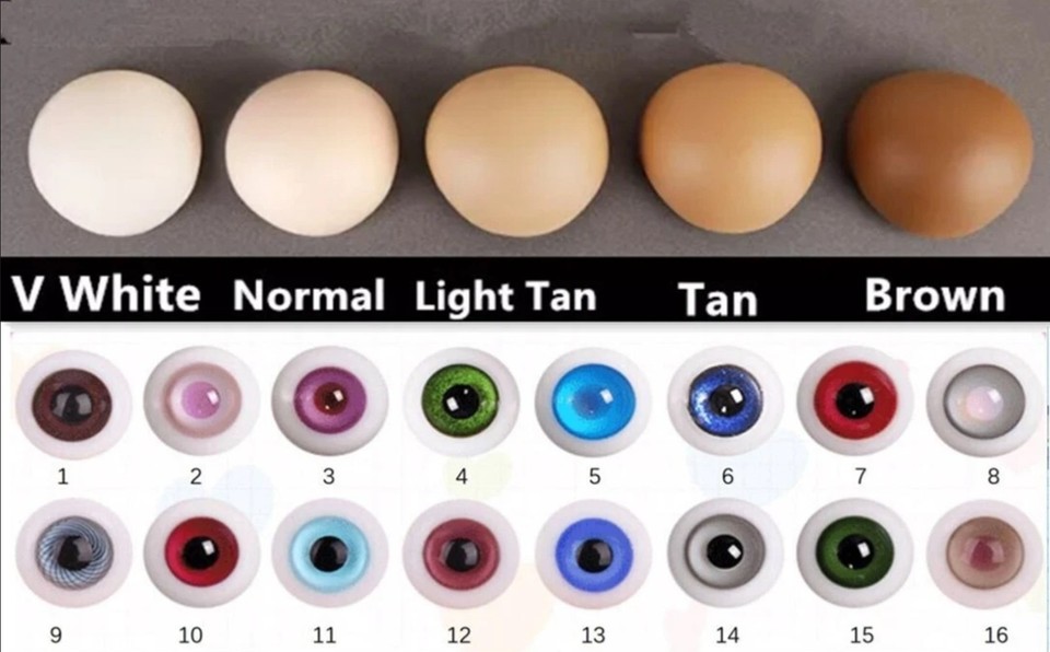 1/4 BJD Doll DIY puyoodoll kumako egg Normal Color Y16-Free Face Make ...