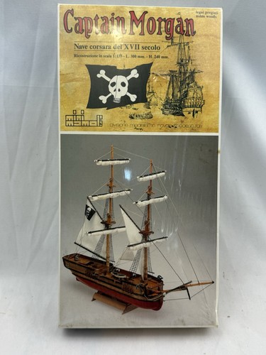 Mini Mamoli Captain Morgan 17th Century Brig 1:135 MM5 Scale Model Boat ...