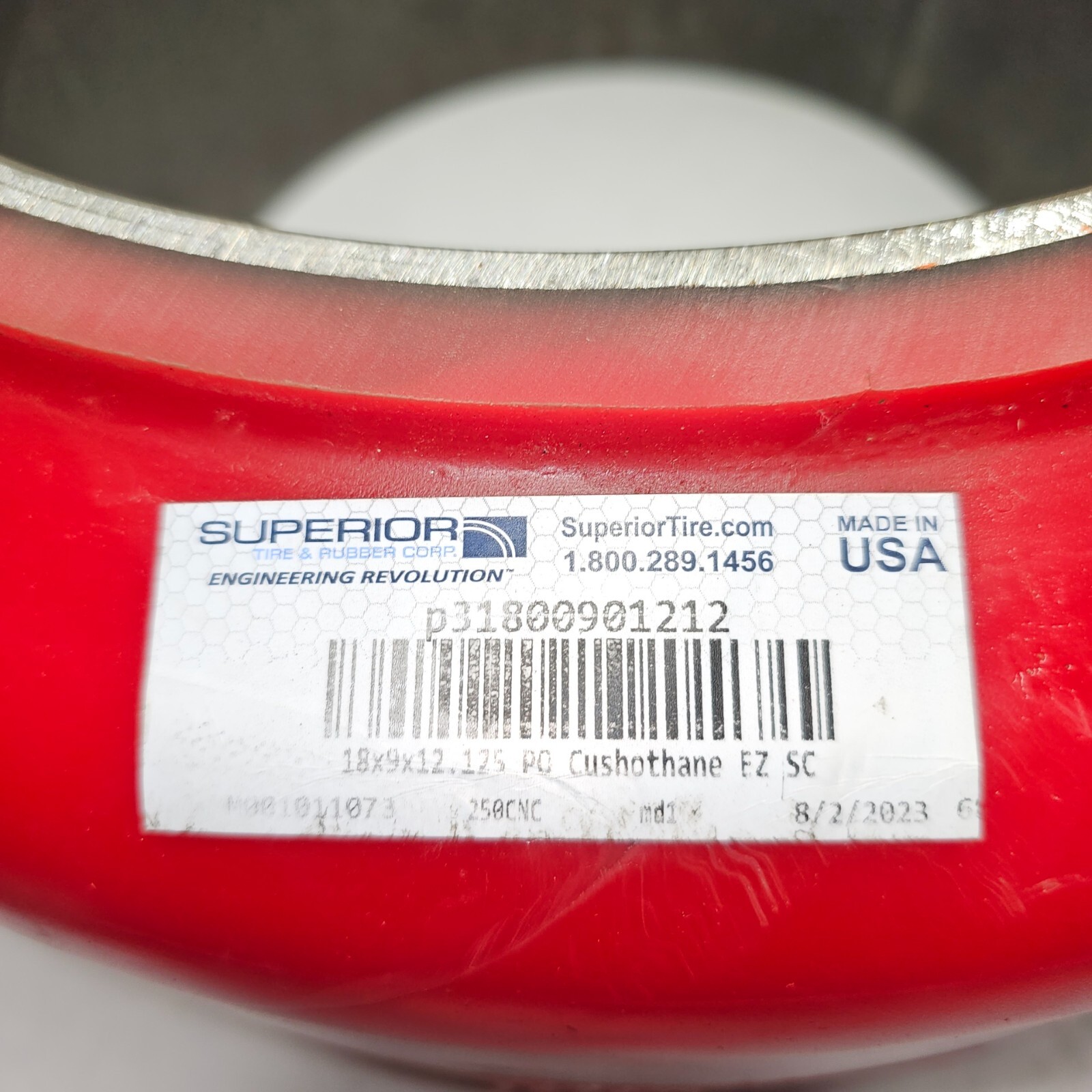 NEW Superior Tire & Rubber P31900901212 Cushothane EZ SC Wheel 18x9x12 ...
